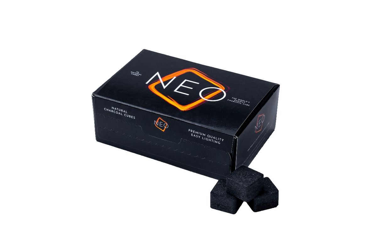 Neo Natural Shisha Coal Cubes 72pcs - World's Easiest Charcoal | Shop ...
