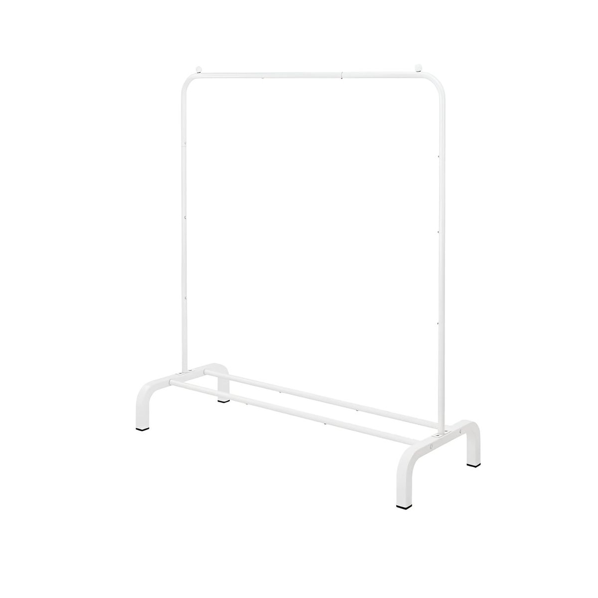 Pract Pack - Single Rail Free Standing Clothes Rack for Hanging - White ...