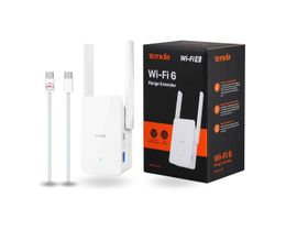 Tenda WiFi Extender WiFi 6 Range Extender Covers Up to 1500 sq.ft ...