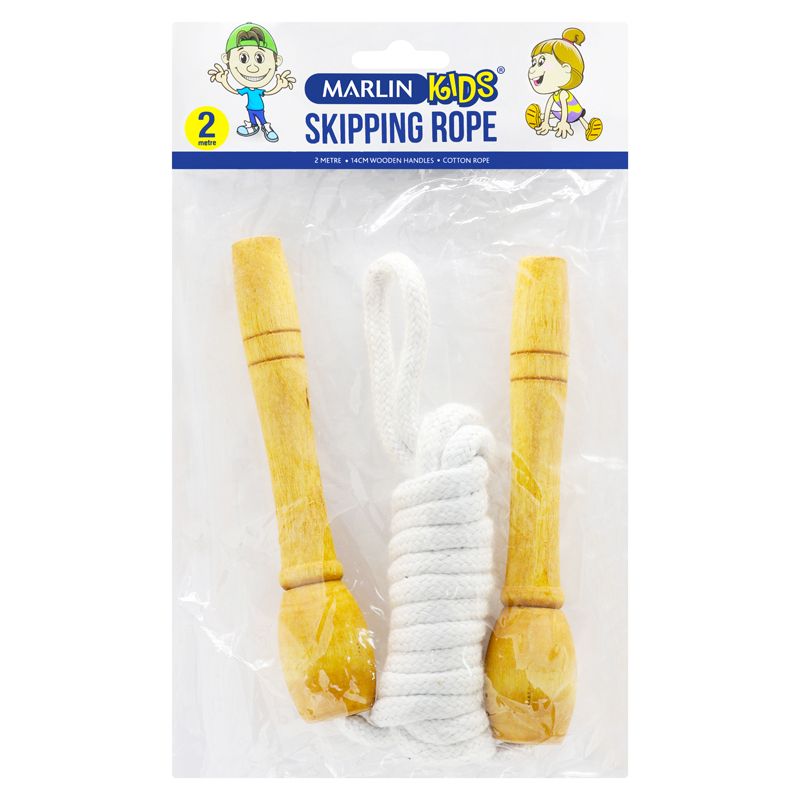 Marlin Kids Skipping Rope 2mtrs with wooden handles | Shop Today. Get ...