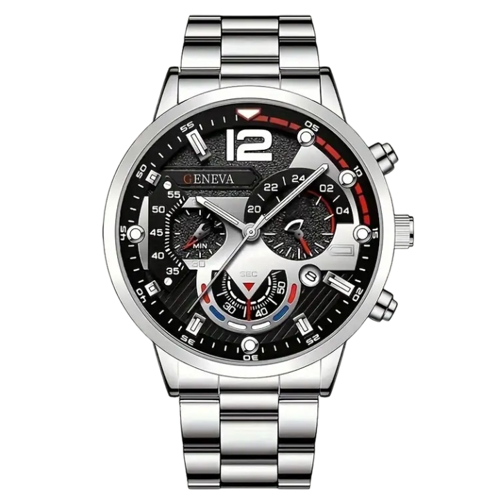 Fashionable Geneva Silver Stainless Watch | Shop Today. Get it Tomorrow ...