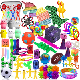 Fidget Toys, 60 Pack Fidgets Set Stocking Stuffers for Kids Party ...
