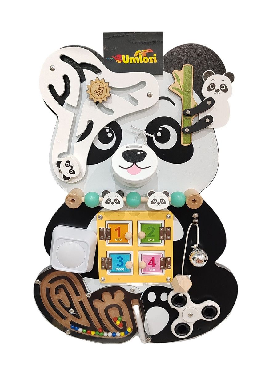 Busy Board 9 in 1 - Panda Design - Umlozi | Shop Today. Get it Tomorrow ...
