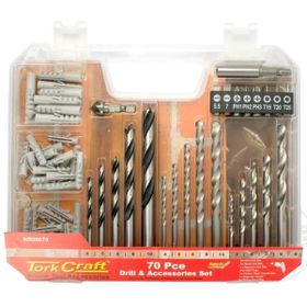 Tork Craft Drill Bit And Accessory Set 70 Pieces | Shop Today. Get it ...