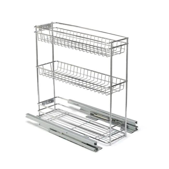 3 Tier Base Mounted Pull Out Kitchen Utensil Rack 200 Unit | Shop Today ...