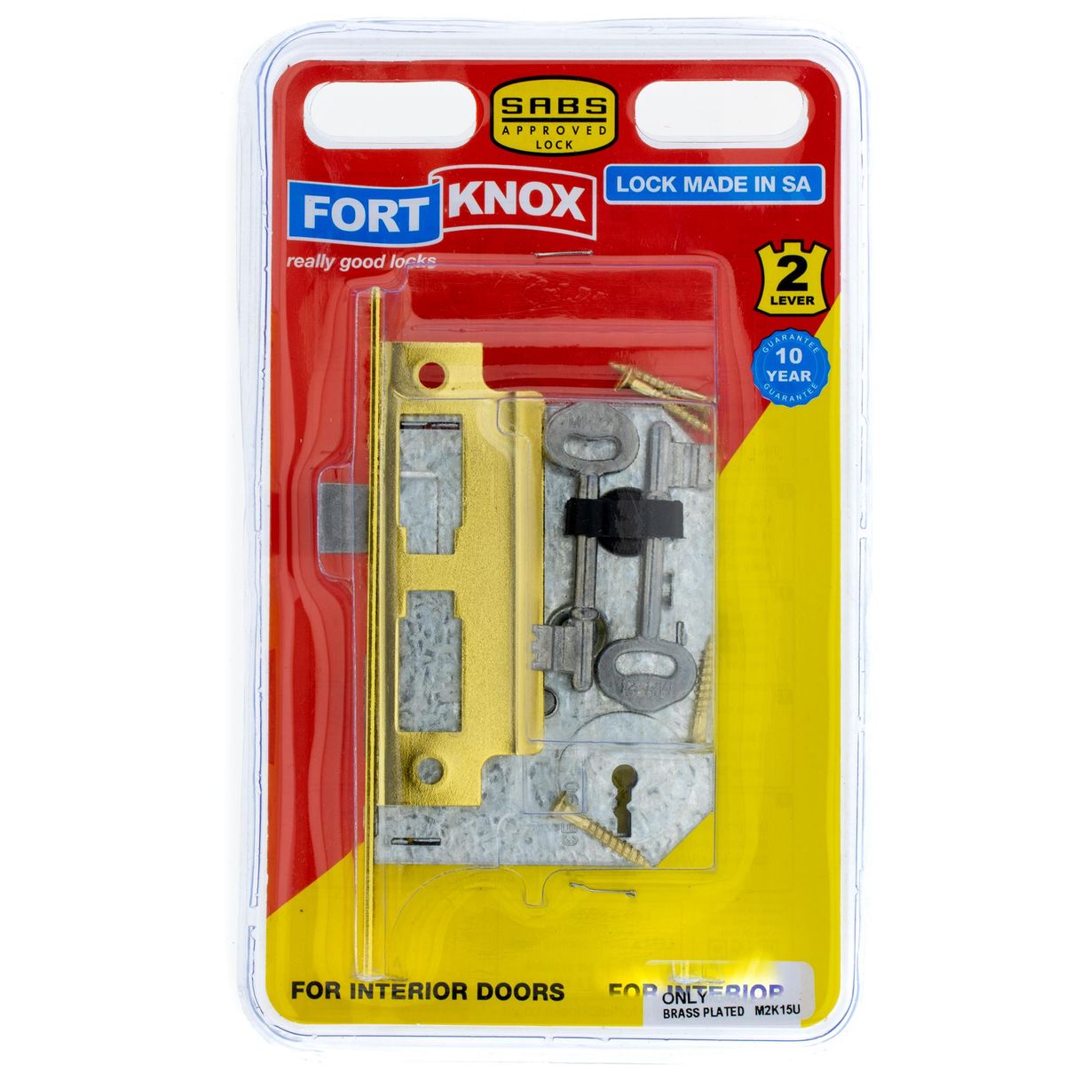 FORT KNOX 2-Lever Lock Only Brass Plated Face Q:1 M2K15U | Shop Today ...