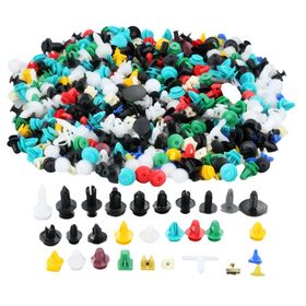 Automotive DIY Car Body Plastic Fasteners Bumper Rivet Clip 200 Pieces ...