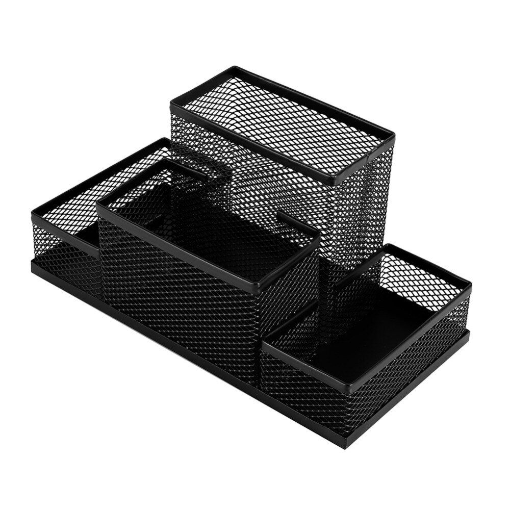 Wire Mesh 4-Part Desk Organizer - Black | Shop Today. Get it Tomorrow ...