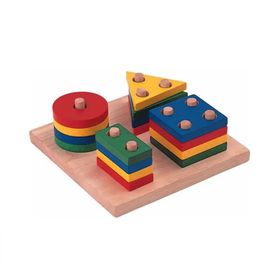Rainbow Geometric Sorting Wooden Board YG-132 | Shop Today. Get it ...