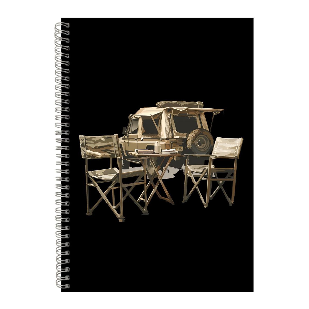 Chairs A4 Notebook Spiral and Lined Trendy Safari Graphic Notepad Gift ...
