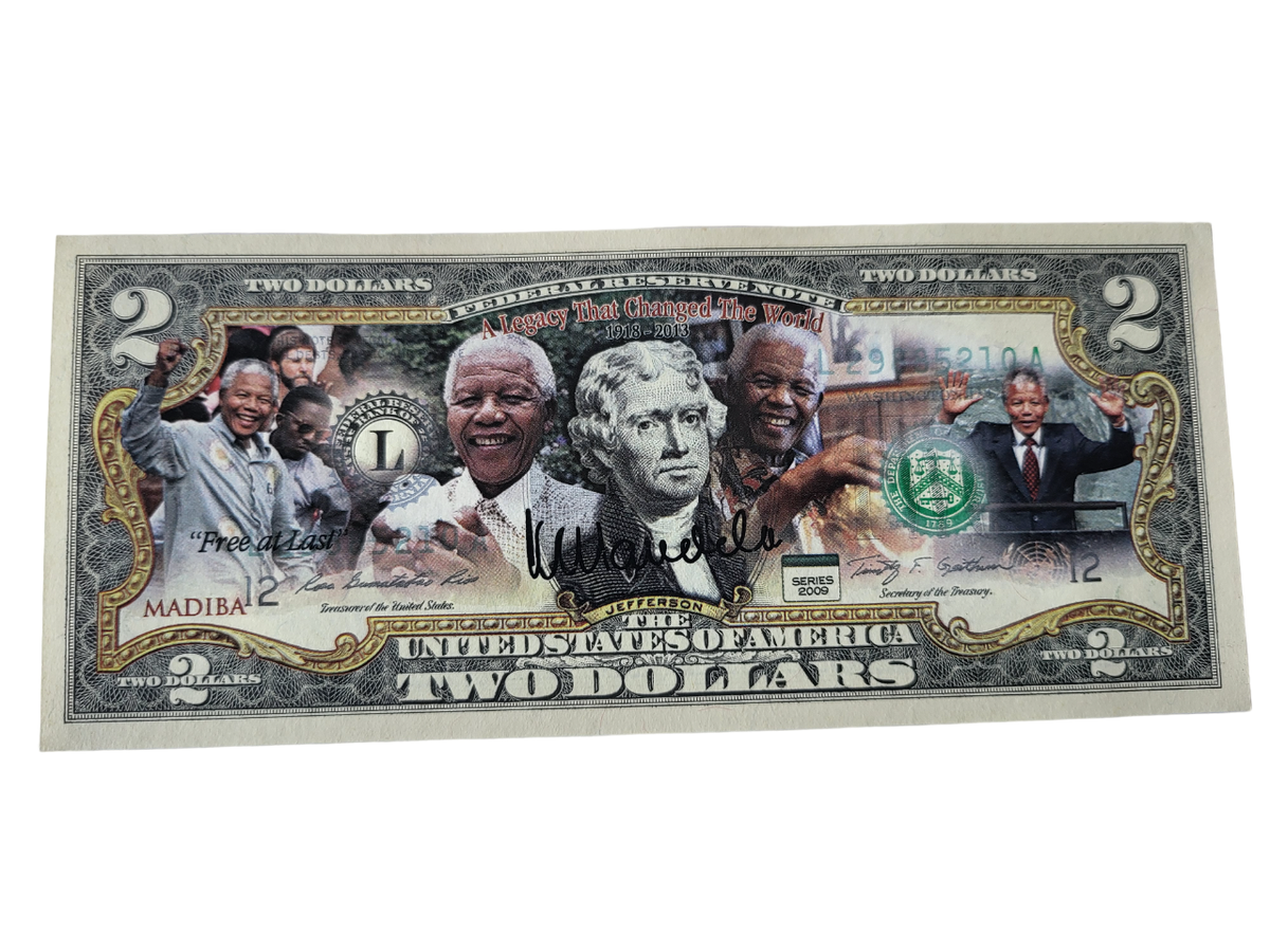 Nelson Mandela A Legacy That Changed The World Colourised Two Dollar ...