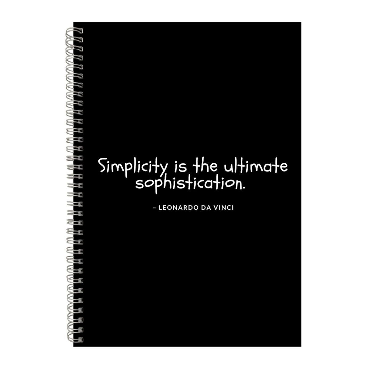 Simplicity A4 Notebook Spiral Lined Motivational Sayings Graphic ...