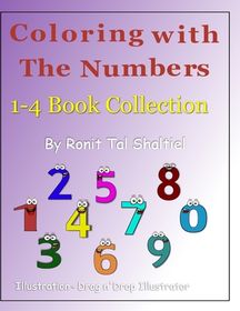 Coloring With the Numbers 1-4 book Collection.: Addition, Subtraction ...