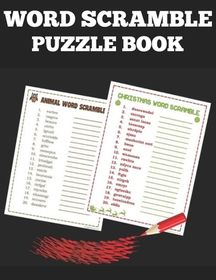 Word Scramble Puzzle Book: Large Print Brain Teasers With 1400+ Words ...
