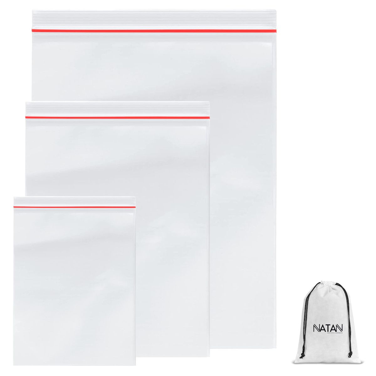 Zip Plastic Bags Mix Pack - 300 Pieces + NATAN Bag | Shop Today. Get it ...