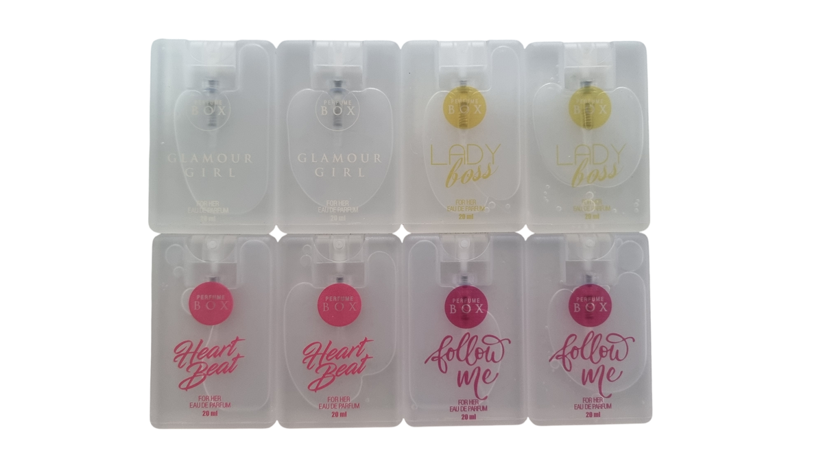 Perfume Box - Pack of 8 Perfumes For Her Pocket Size 20ml Bottles ...