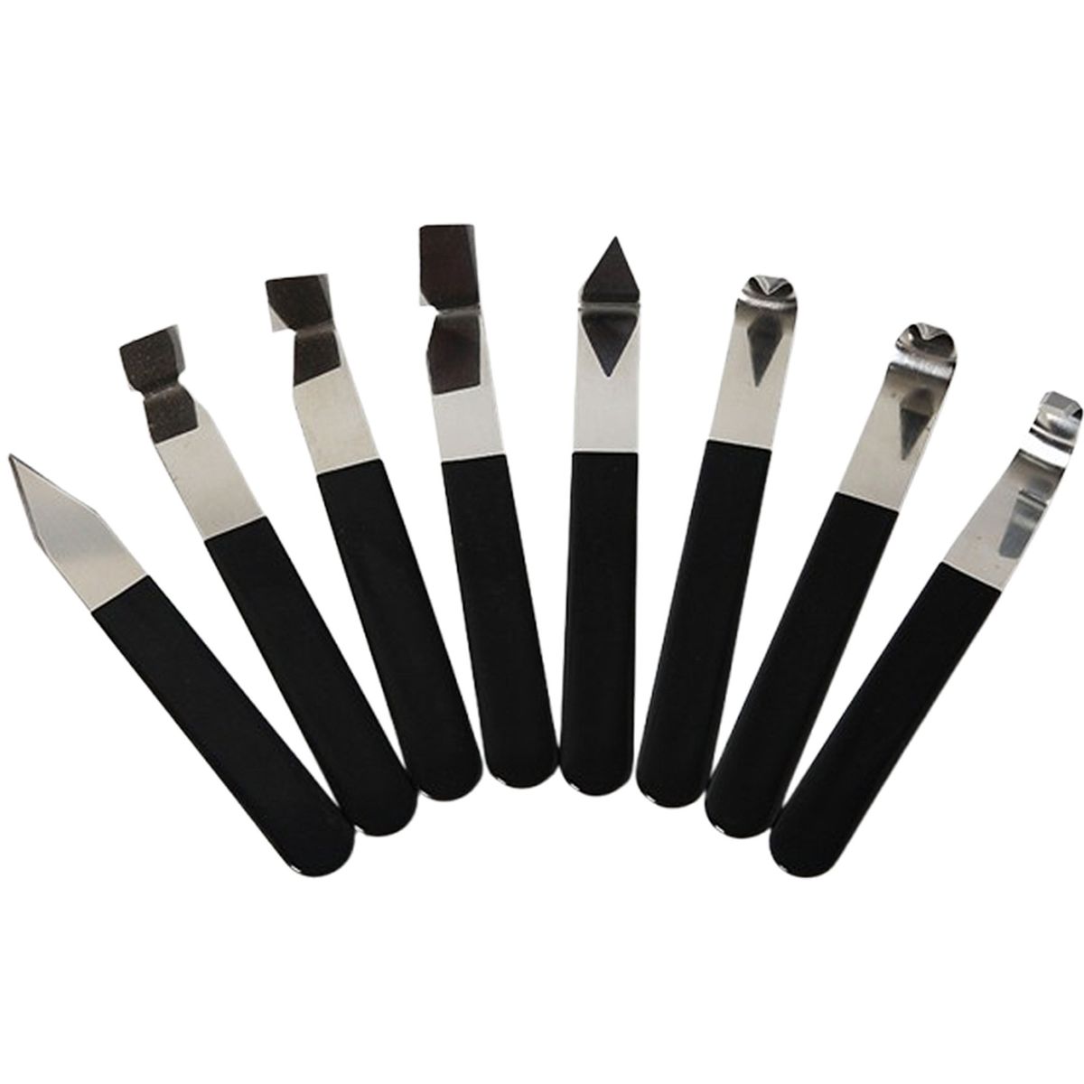 8 Piece Stainless Steel Trimming Clay DIY Tools Stainless Steel Pottery ...
