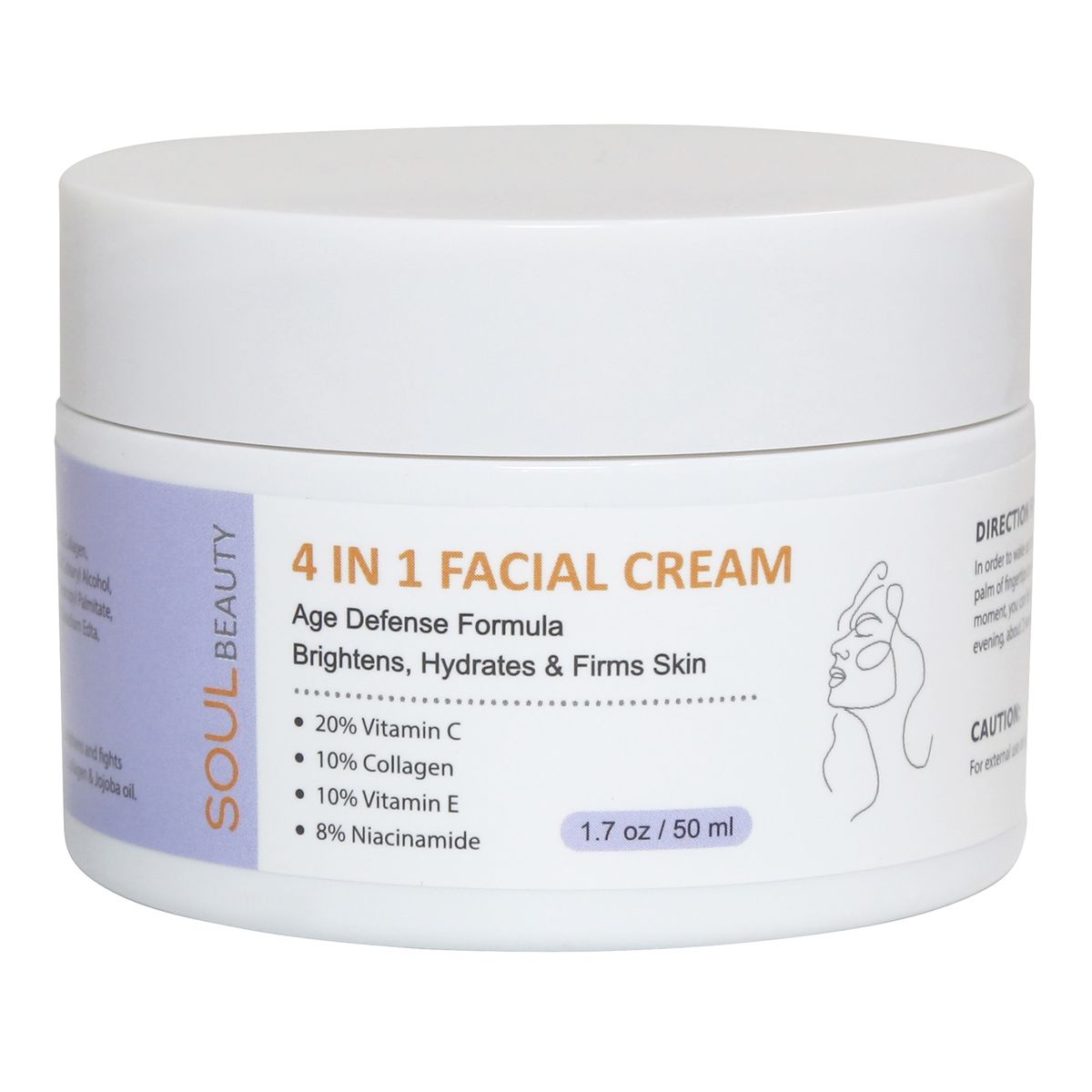 Soul Beauty 4-in-1 Age Defense Formula Facial Cream - 50ml | Shop Today ...