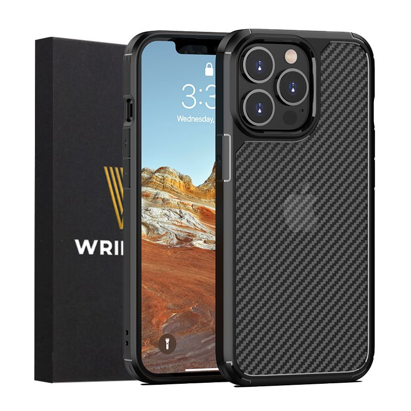 Carbon Crystal Case & Tempered Glass for iPhone 13 Pro - Black | Shop ...