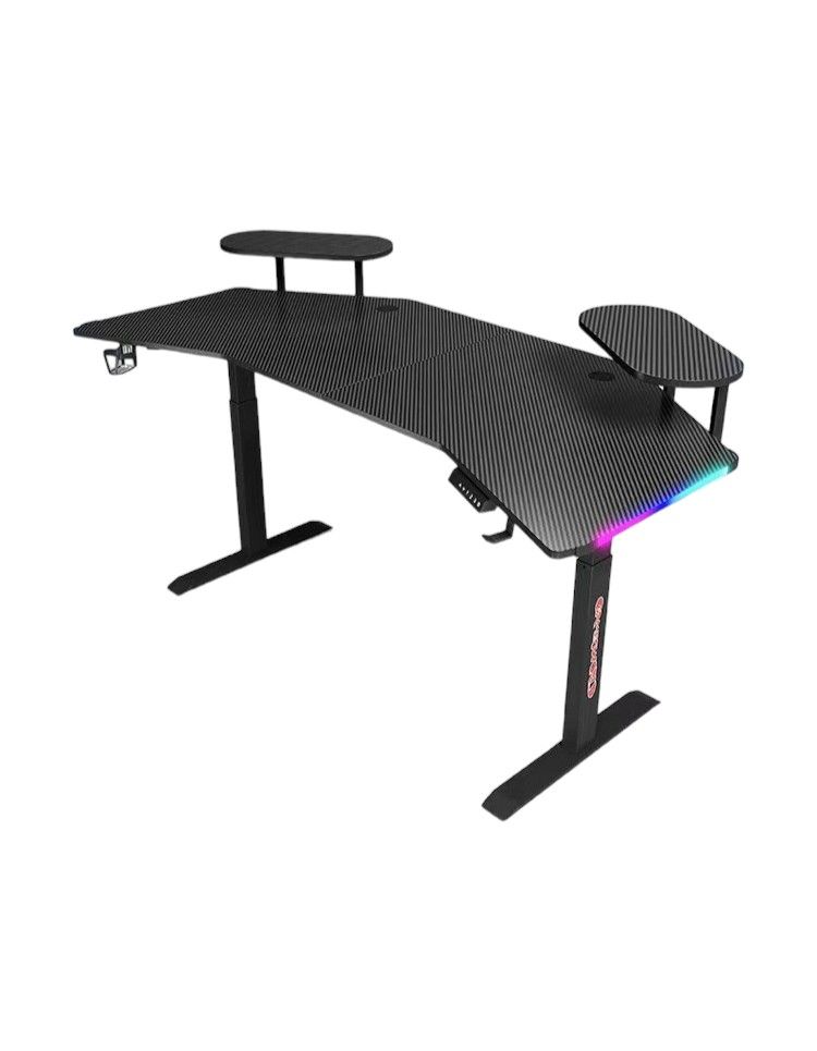 RGB Electric Height Adjustable Ergonomic Pro Gaming Desk | Shop Today. Get it Tomorrow ...
