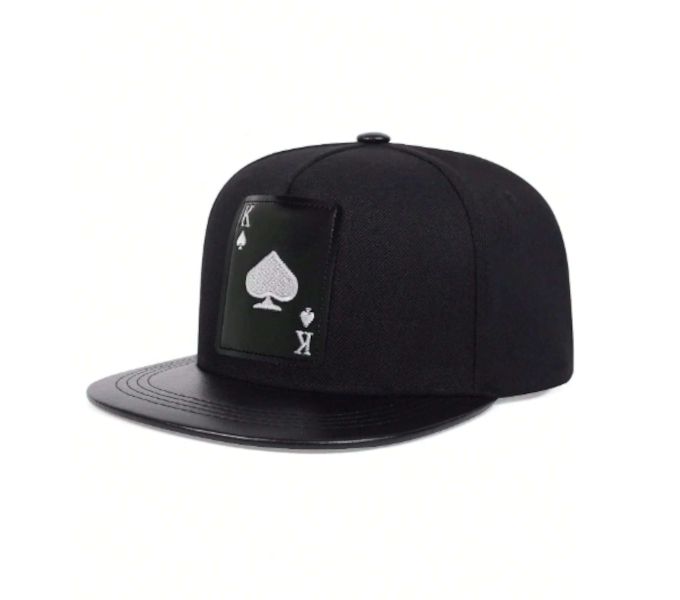 King of Spades with PU Leather Brim Flat Cap | Shop Today. Get it ...