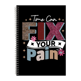 Fix Your Pain A4 Notebook Pad Motivational Trendy Graphic Design ...