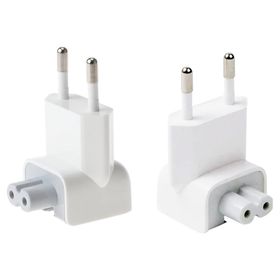 Duck Head EU/US 2 Pin PowerPlug For Replacement - Pack of 2 EU MagSafe ...