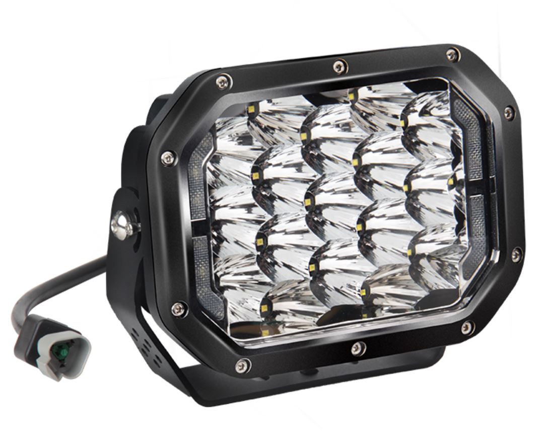 7 Inch 170W Rectangle LED Spotlight With DRL | Shop Today. Get it ...