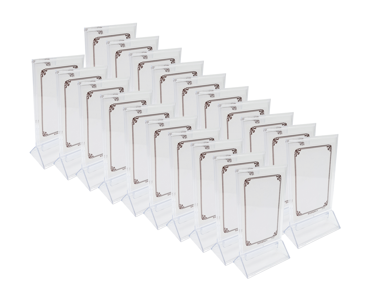 Bestby - Vertical Double-Sided Table Display Holder Menu Stand (Set Of ...