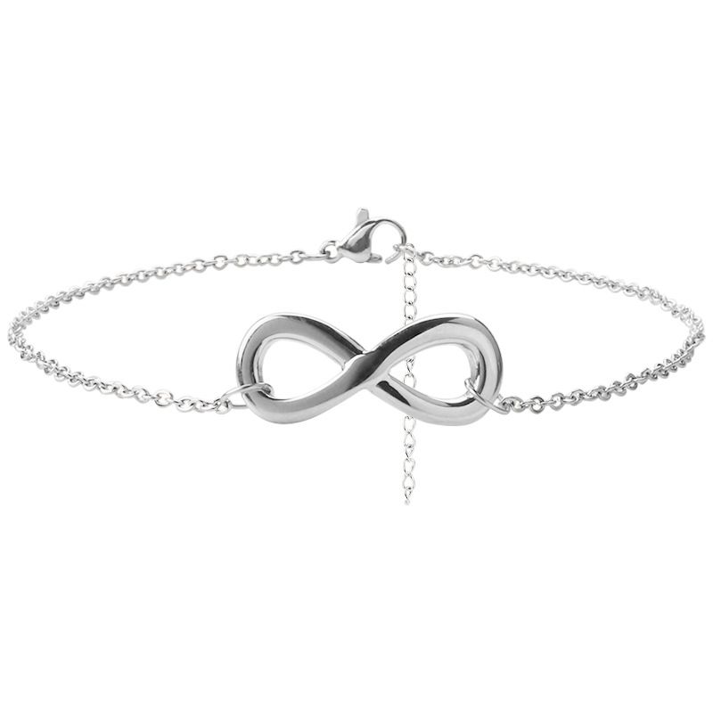 Infinity Figure Eight Love Knot Charm Anklet Link Ankle Bracelet Women ...