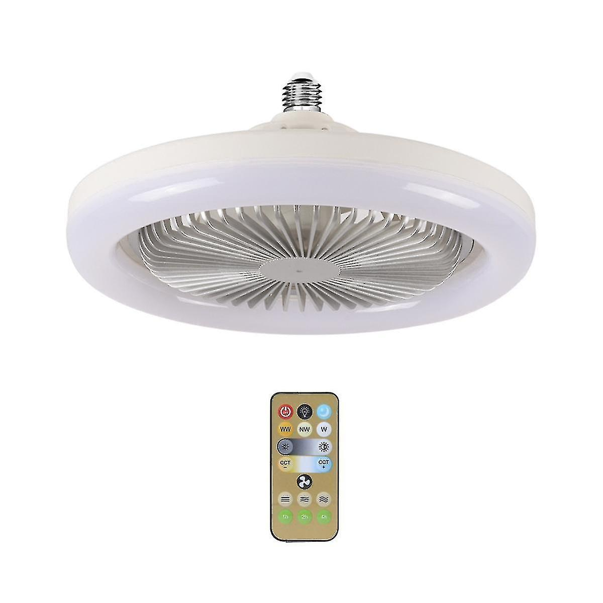 Smart LED Ceiling Fan Light with Remote Control & 3 Speed Fan Control ...