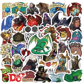 50Pcs Dungeons and Dragons DnD D20 Role Playing Game Stickers | Shop ...