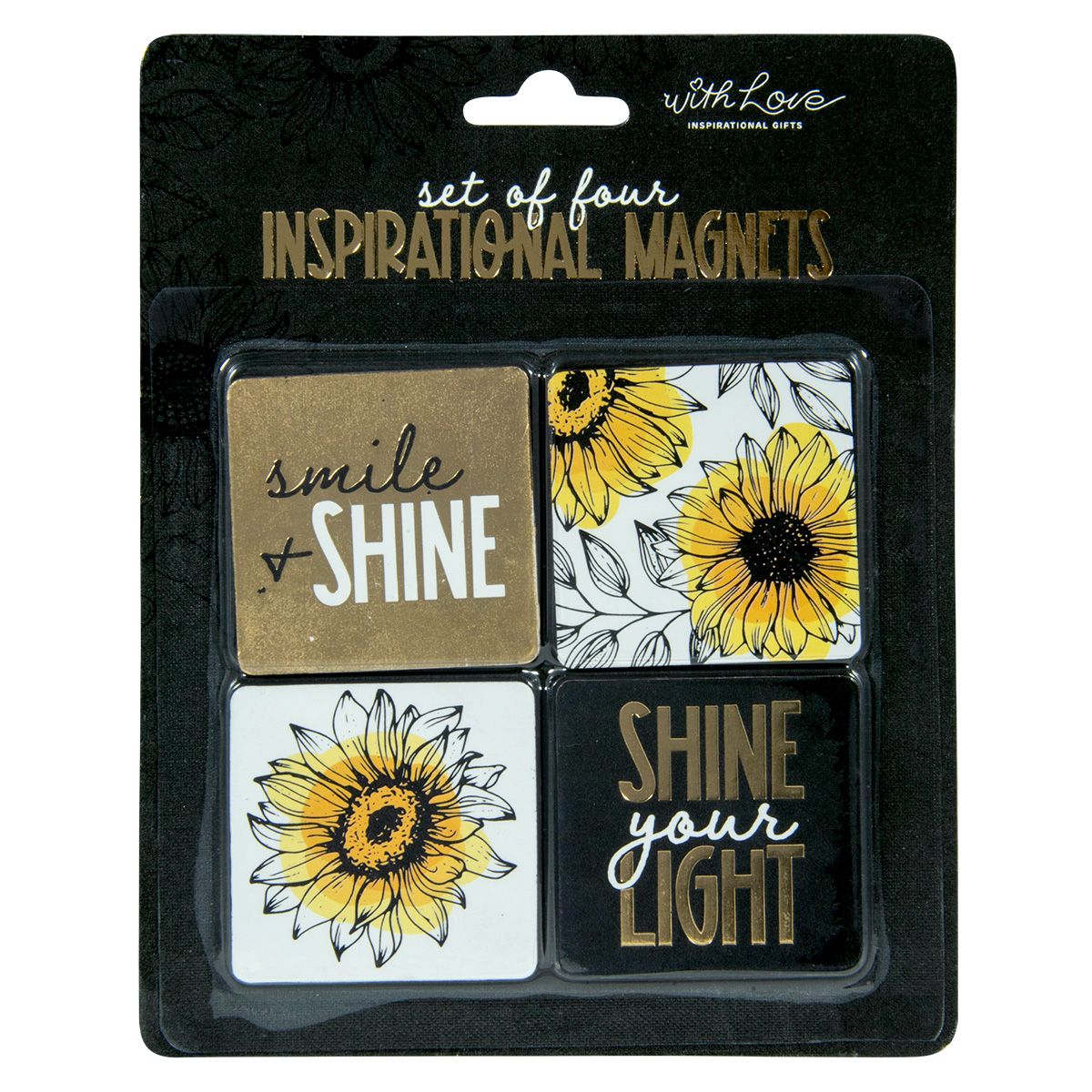 Magnetic Set - Sunshine Collection, Sunflowers, Four Piece | Shop Today ...