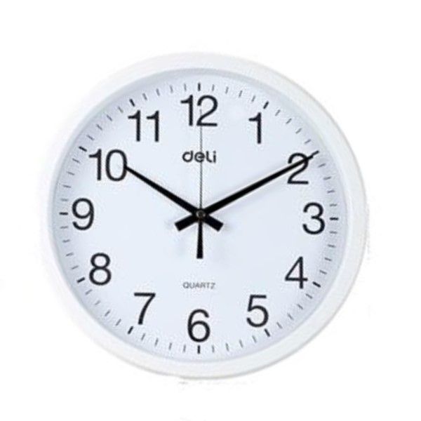 Deli Small 30cm Decorative White Analogue Wall Clock - 9005 | Shop ...