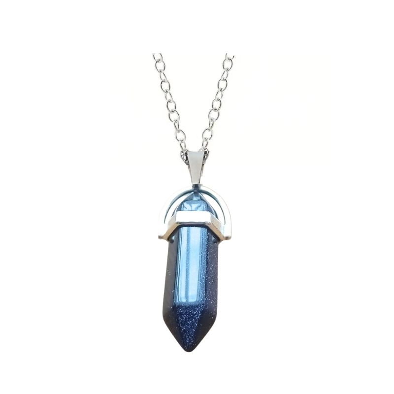 Blue Sandstone Gemstone Pendant Necklace | Shop Today. Get it Tomorrow ...