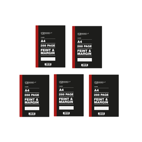 Freedom Stationery - A4 Counter Book 3 Quire 288 Pages Feint And Margin ...