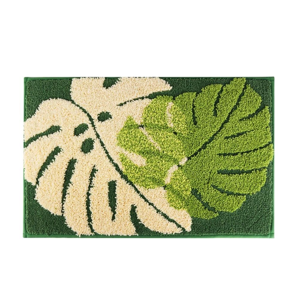 Decor Floor Mat Rug Green Leaves Pattern | Shop Today. Get it Tomorrow ...