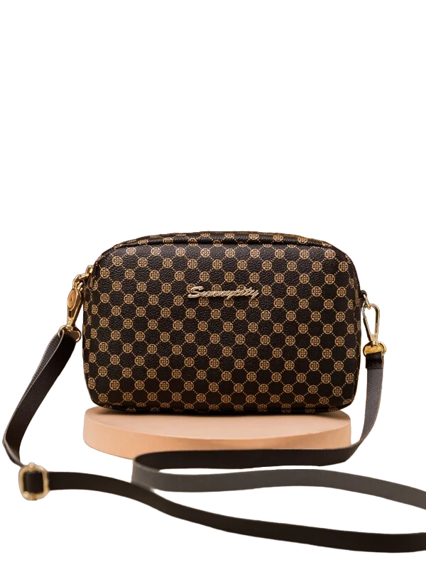 Cute Mini Letter Decor Four-leaf Clover Print Crossbody Bag | Shop ...