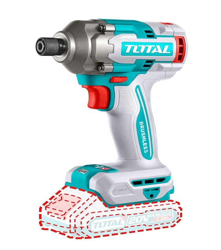 Total Tools 20V Lithium-Ion 170nm Impact Driver with Battery and ...