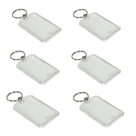 Set of 6 Versatile Clear Acrylic Key Ring SL22902 | Shop Today. Get it ...