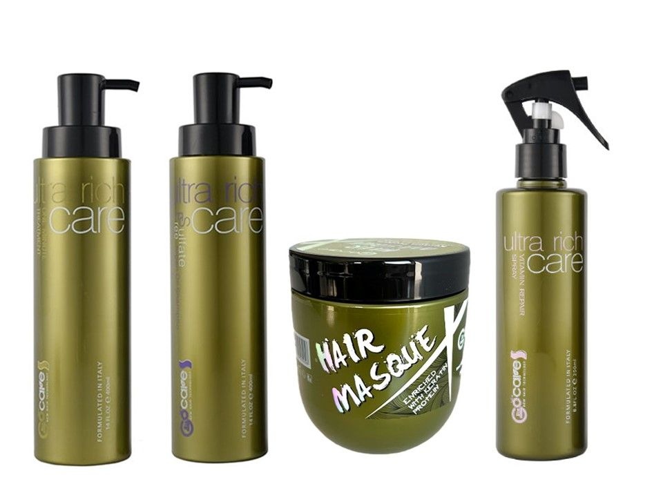 GoCare Shampoo&Conditioner400ml & Hair Masque & Vitamin Repair Spray ...
