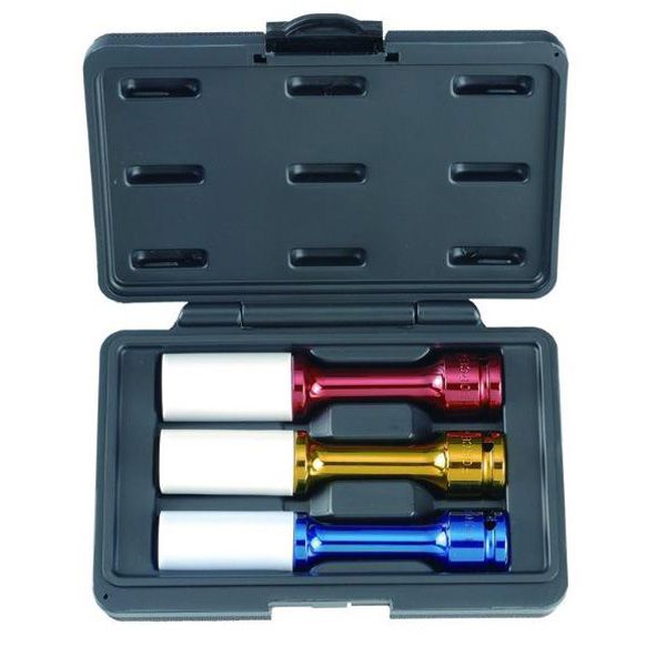 Force 1/2 Dr Wheel Nut Deep Impact Socket Set 17Mm & 19Mm & 21Mm | Shop ...