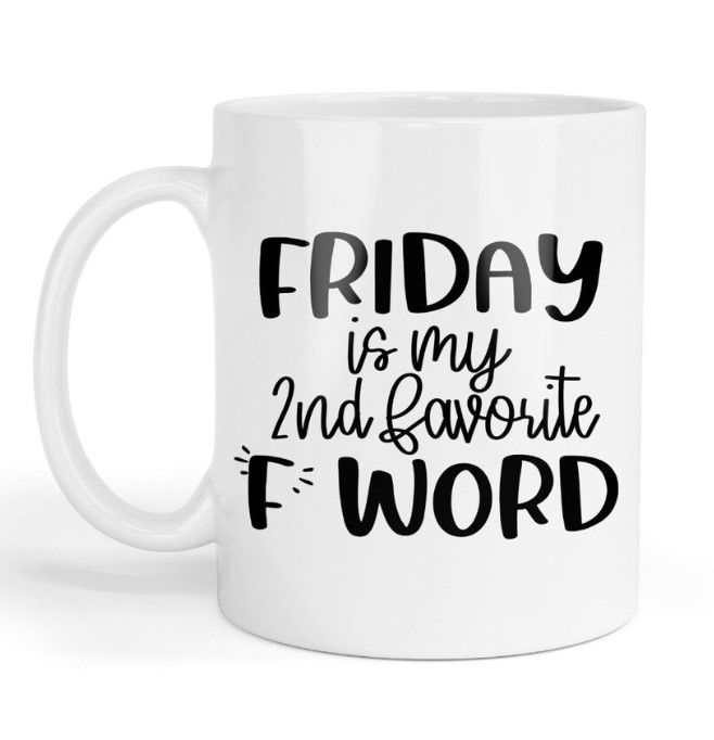 Friday IS My Favourite F-Word Christmas Birthday Colleague Office Gift ...