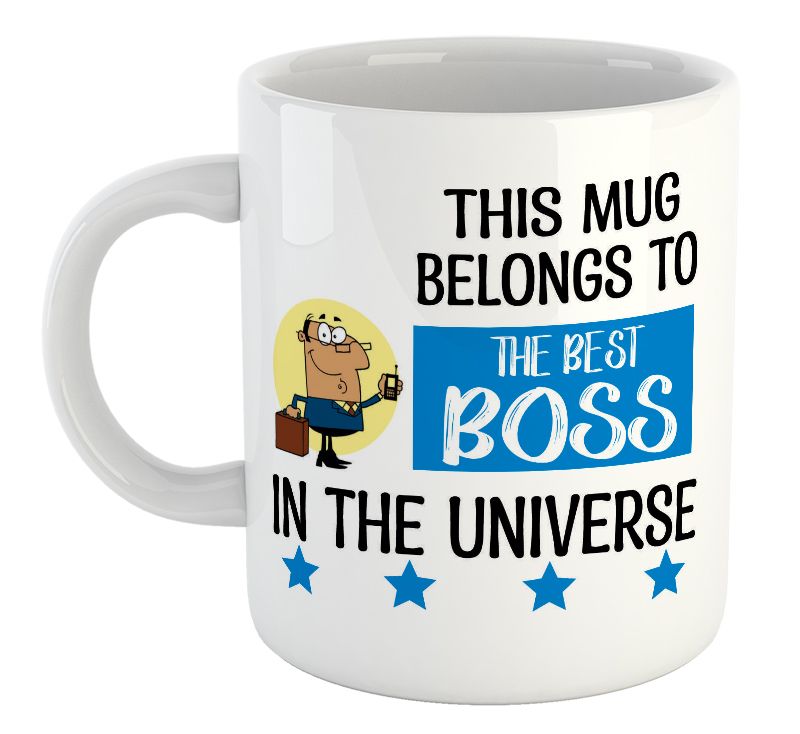 Best Boss In The Universe Manager Supervisor Birthday Christmas Gift ...