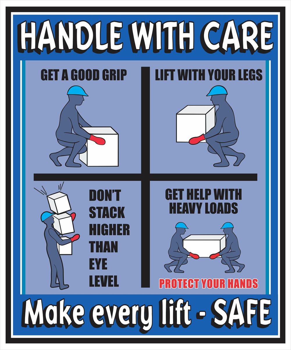 Safe Lifting Sign 40x60cm- 2 Pack | Shop Today. Get it Tomorrow ...