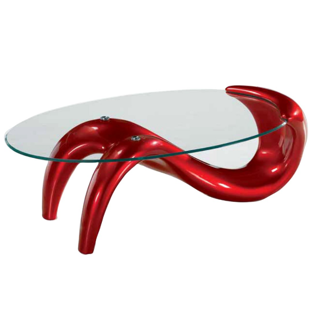 Coffee Tables - Tempered Glass - Wine Red Colour | Shop Today. Get it ...