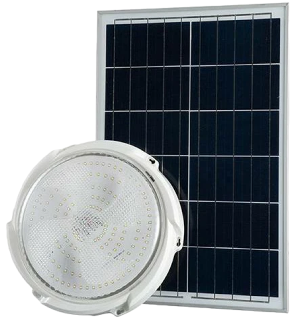 LUXN 40W Led Solar Indoor Ceiling Light & Solar Panel - White | Shop ...