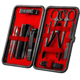 18-In-1 Manicure Kit Hand Foot & Nail Care Tools Nail Grooming Kit ...