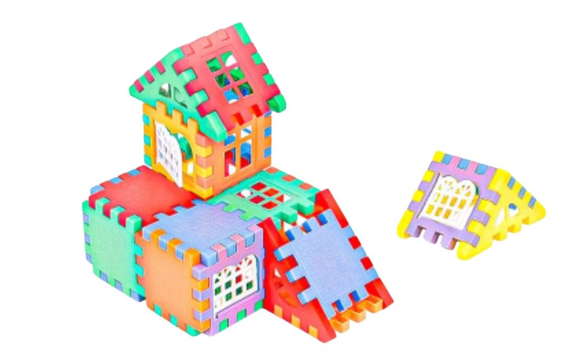 48-Piece 3D Building Blocks Set - Colourful Educational Toy for Kids ...