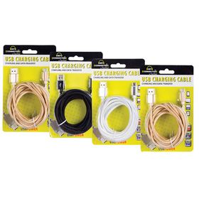 Bulk Pack x 2 Usb Cable Micro Usb 1.5 Amp Braided 3m | Shop Today. Get ...